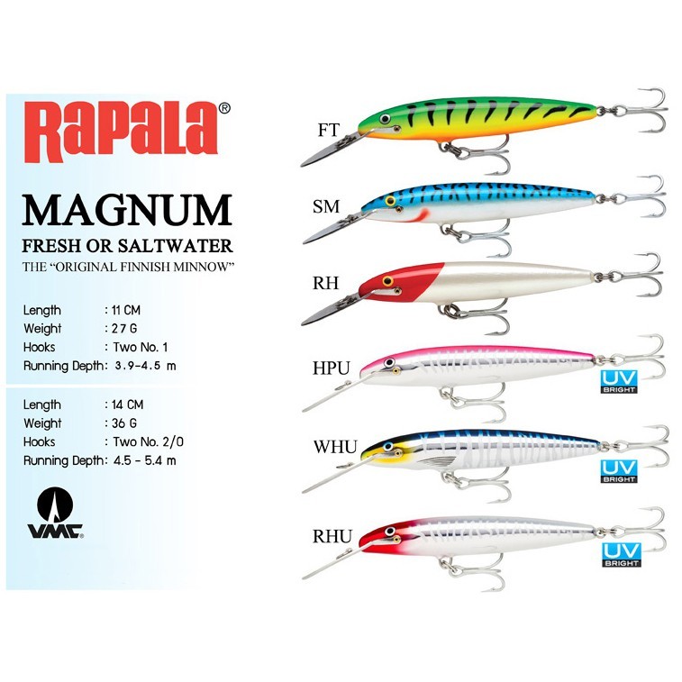 เหยื่อปลอม RAPALA CD-MAG 11 / 27g. | Shopee Thailand