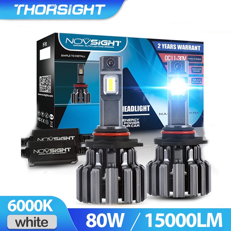 Thorsight x Novsight F03 ไฟหน้ารถ ไฟตัดหมอก รับประกัน 2 ปี H11 H4 9005 9006 ไฟ Led 15000Lm 80W ...