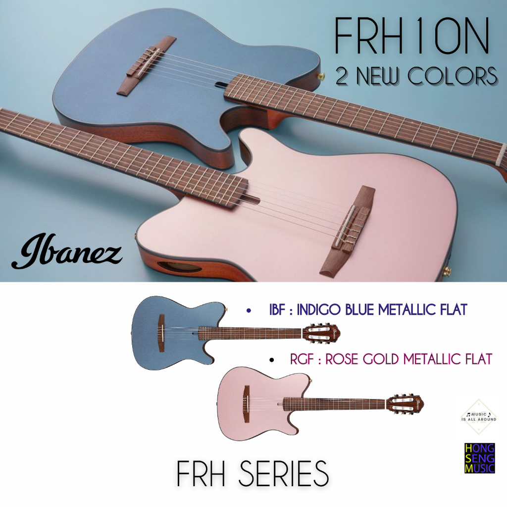 กีตาร์ Acousticไฟฟ้า สายไนล่อน Ibanez รุ่น FRH10N 2 สีใหม่ | Shopee ...