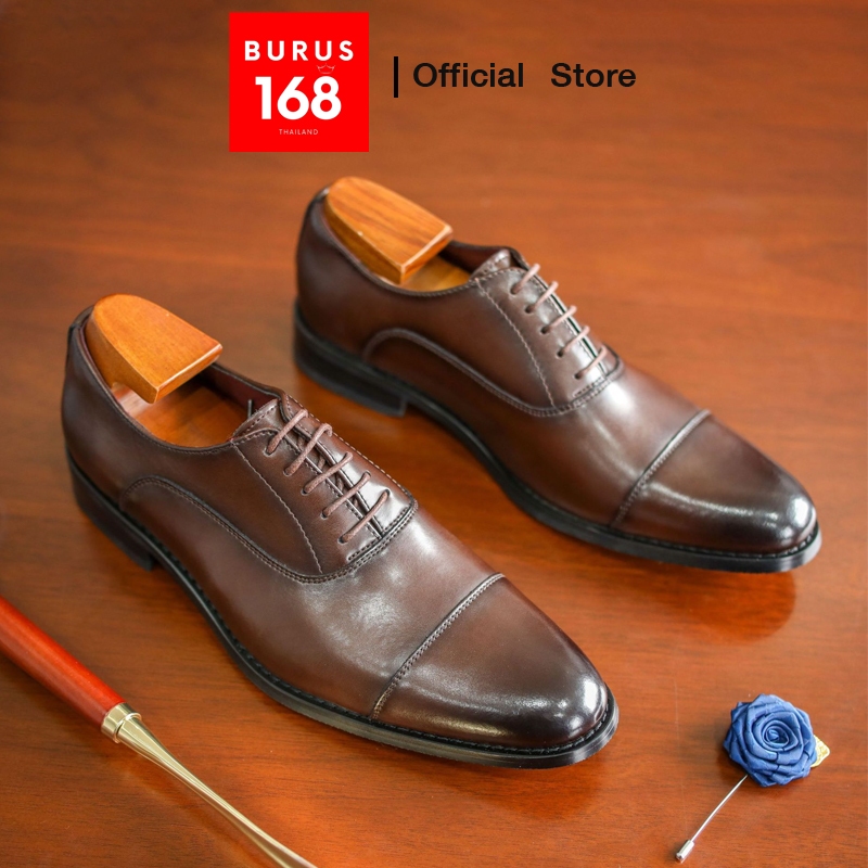 [Size 37-47] รองเท้าหนังแท้ ผู้ชาย (เย็บพื้นทุกคู่) - รุ่น Captoe ...