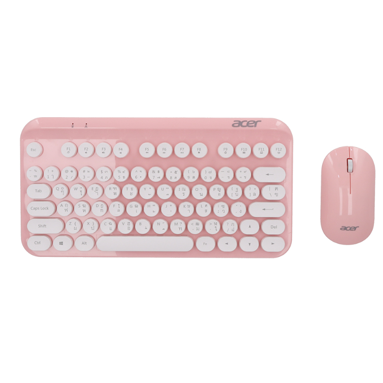 WIRELESS KEYBOARD & MOUSE (คีย์บอร์ดและเมาส์ไร้สาย) ACER WIRELESS COMBO ...
