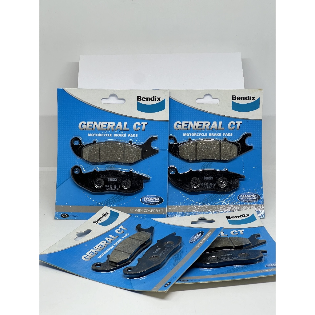 ผ้าเบรค BENDIX MD4 BENDIX ผ้าดิสเบรคหน้า WAVE125 MSX SONIC CBR150R(2004 ...