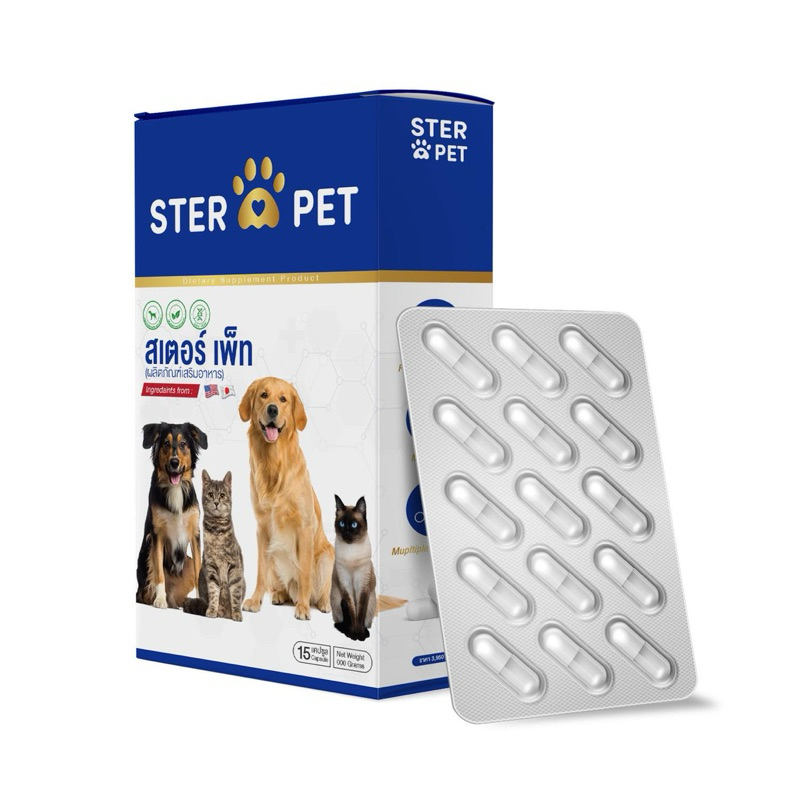 Ster Pet (สเตอร์ เพ็ท แท้💯%) ผลิตภัณฑ์เสริมภูมิคุ้มกันสุนัขแมวที่ป่วย ...