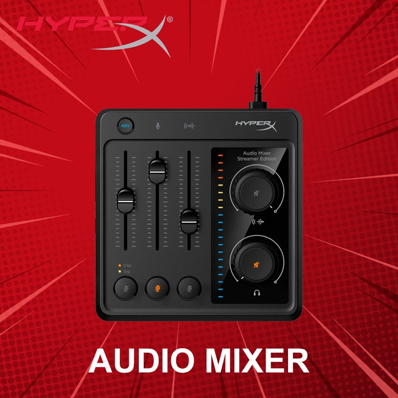 อุปกรณ์มิกซ์เสียง HyperX Audio Mixer ประกันศูนย์ 2 ปี | Shopee Thailand