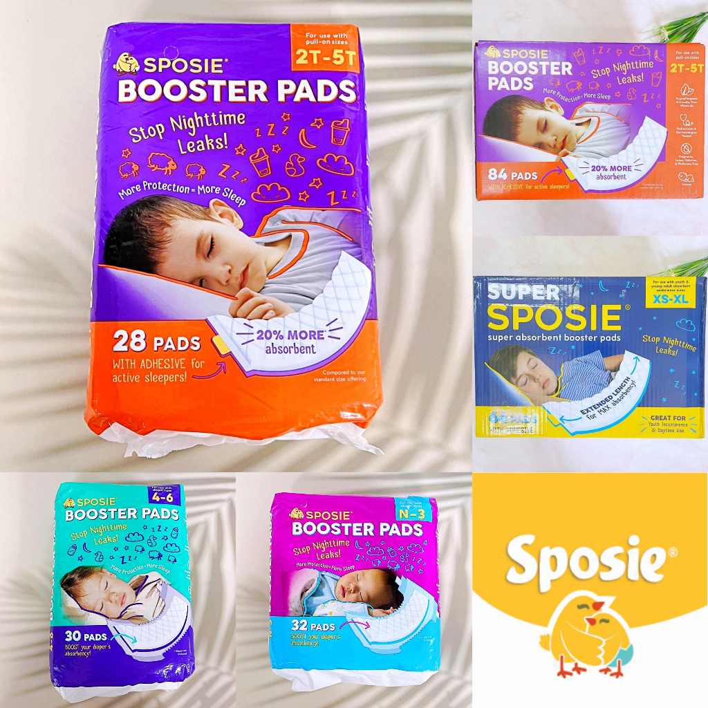 [Sposie®] Diaper Booster Pads with Adhesive แผ่นเสริมซึมซับ กลางวันและ ...