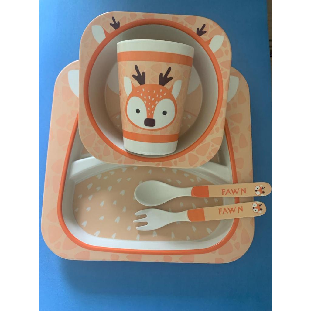 Bamboo Ware Fawn Kids Set | Shopee Thailand