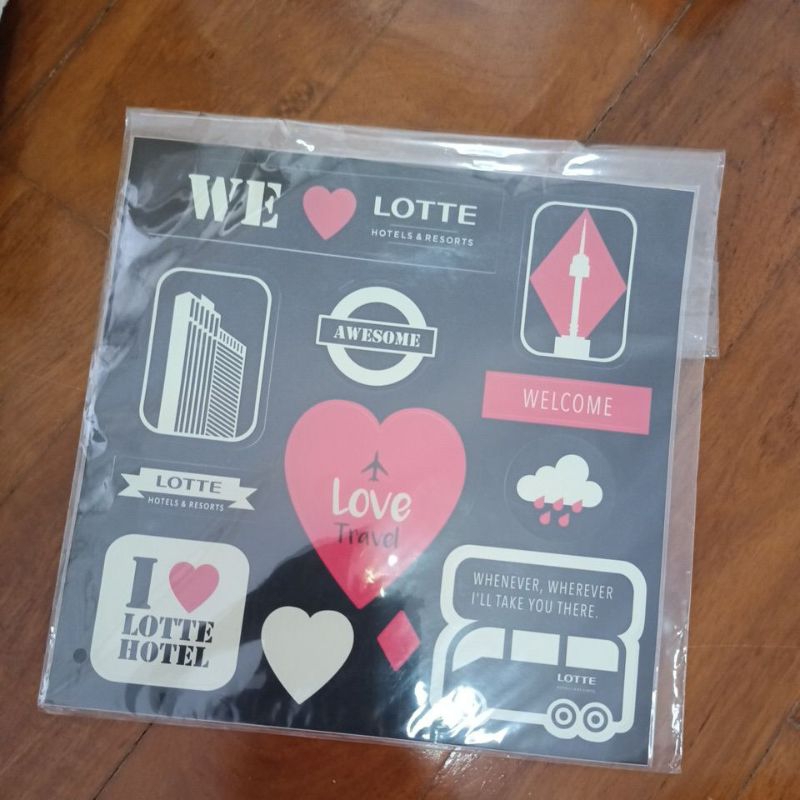 sticker : lotte hotels&resort จากเกาหลี | Shopee Thailand