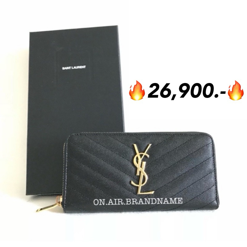 New ysl zippy wallet ดำอะไหล่ทอง | Shopee Thailand