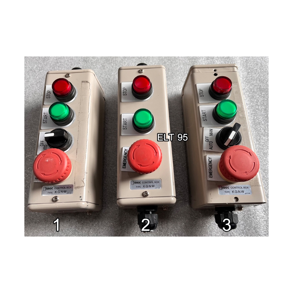 Control Box KGNW พร้อมสวิตซ์กดมีไฟโชว์ ยี่ห้อ IDEC มือ2 | Shopee Thailand