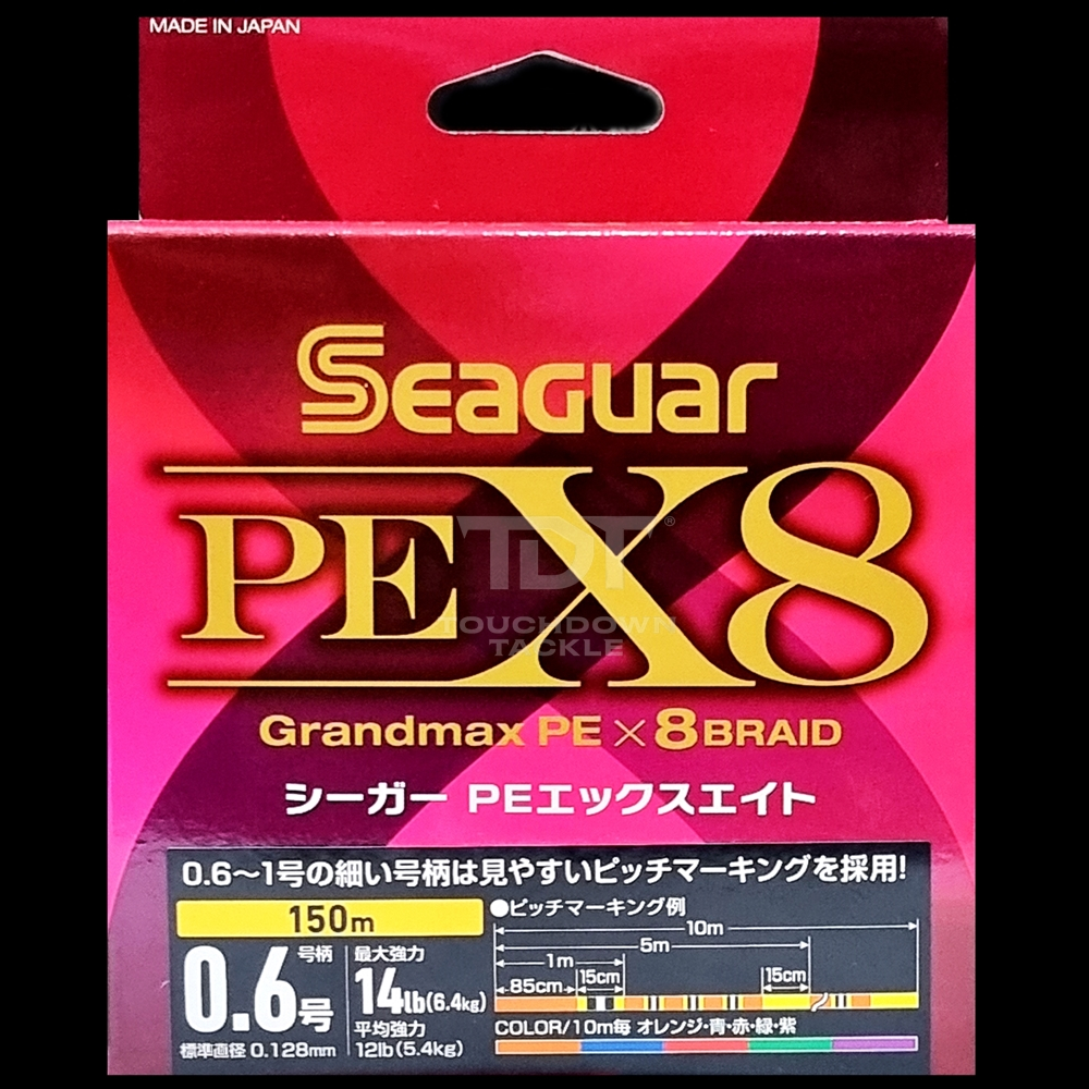 SEAGUAR GRANDMAX PE X8 150m 200m 300m 400m *** สาย PE จิ๊กกิ้ง แคสติ้ง ของแท้ญี่ปุ่น 100% ...