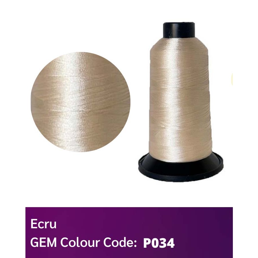 ไหมปัก GEM Embroidery Thread โทนพาสเทล Pastel ซักฟอกสีไม่ตก 3,000 เมตร ...