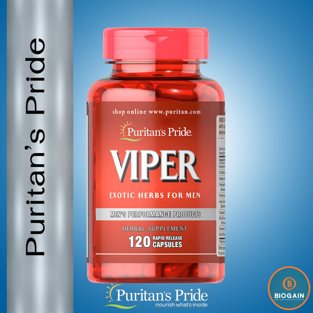 Puritan's Pride Viper / 120 Rapid Release Capsules | Shopee Thailand