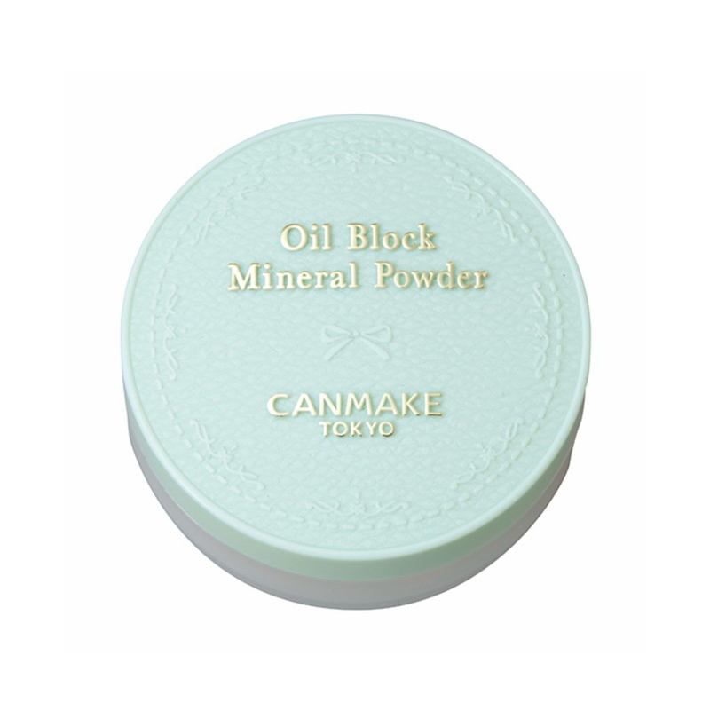 Canmake Oil Block Mineral Powder C01 แป้งฝุ่นเนื้อสีเขียว ช่วยดูดซับ ...