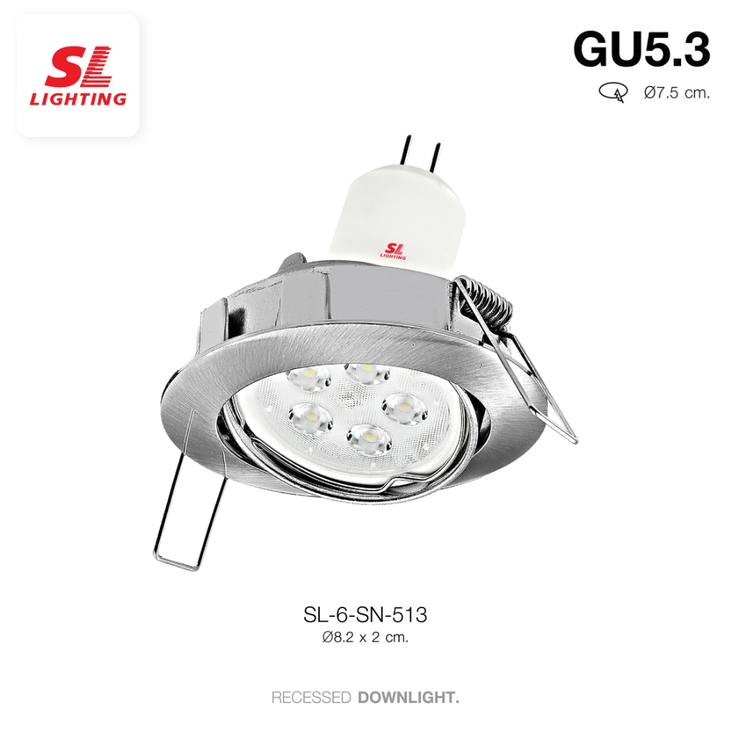 SL LIGHTING | Recessed Downlight โคมไฟดาวน์ไลท์ฝังฝ้า รุ่น SL-6-513 ...