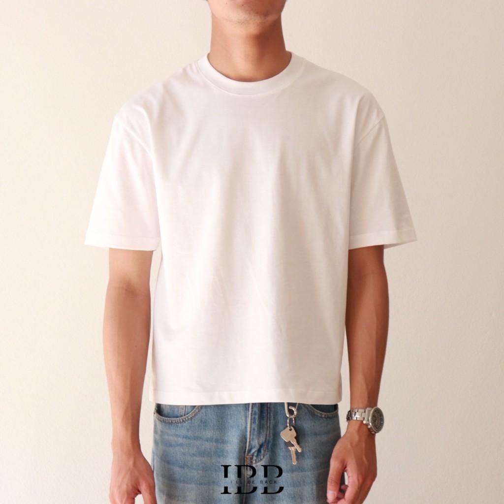 IBB CROPPED T-SHIRT เสื้อยืดทรงครอปเนื้อผ้าคอตต้อนเบอร์20 | Shopee Thailand