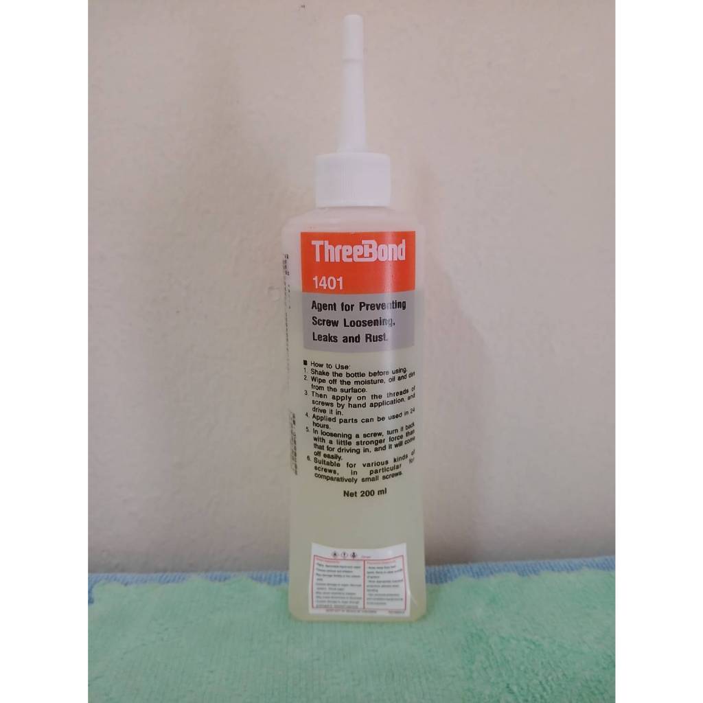ThreeBond #1401 Agent for Preventing Screw Loosening กาวล็อคสกรู สีใส 200 ml. | Shopee Thailand