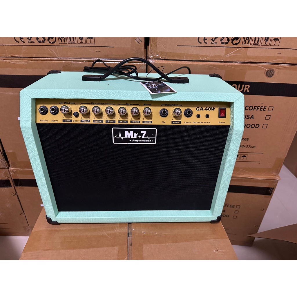 ตู้แอมป์กีต้าร์ Amp Mr.7 GA40Wขนาด 40 วัต มี เอฟเฟค 3อย่างในตัว ชรีเวิฟ ...
