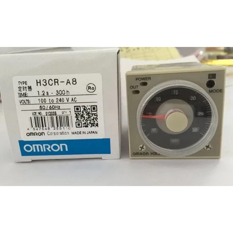 TIMER +Socket ทั้งชุด ไทม์เมอร์ OMRON ของแท้ H3CR-A8 12V 24V 220V AC/DC ...