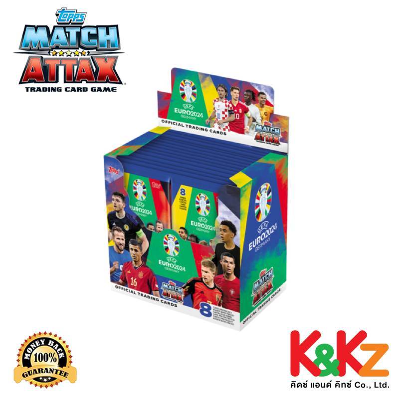 Topps EURO 2024 Match Attax Full Box 36 Packs / การ์ดแมตช์แอทแทค ฟุตบอล ...