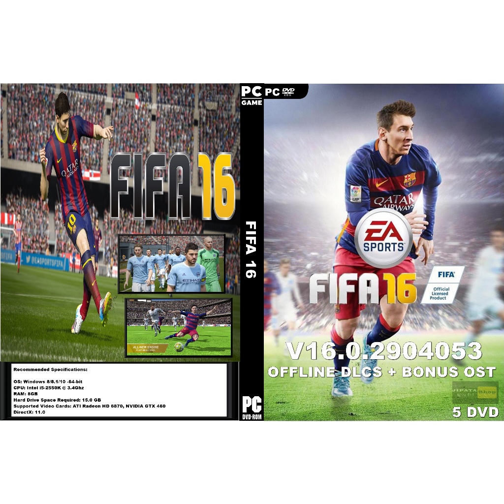 แผ่น Game PC FIFA 16 (5DVD) | Shopee Thailand
