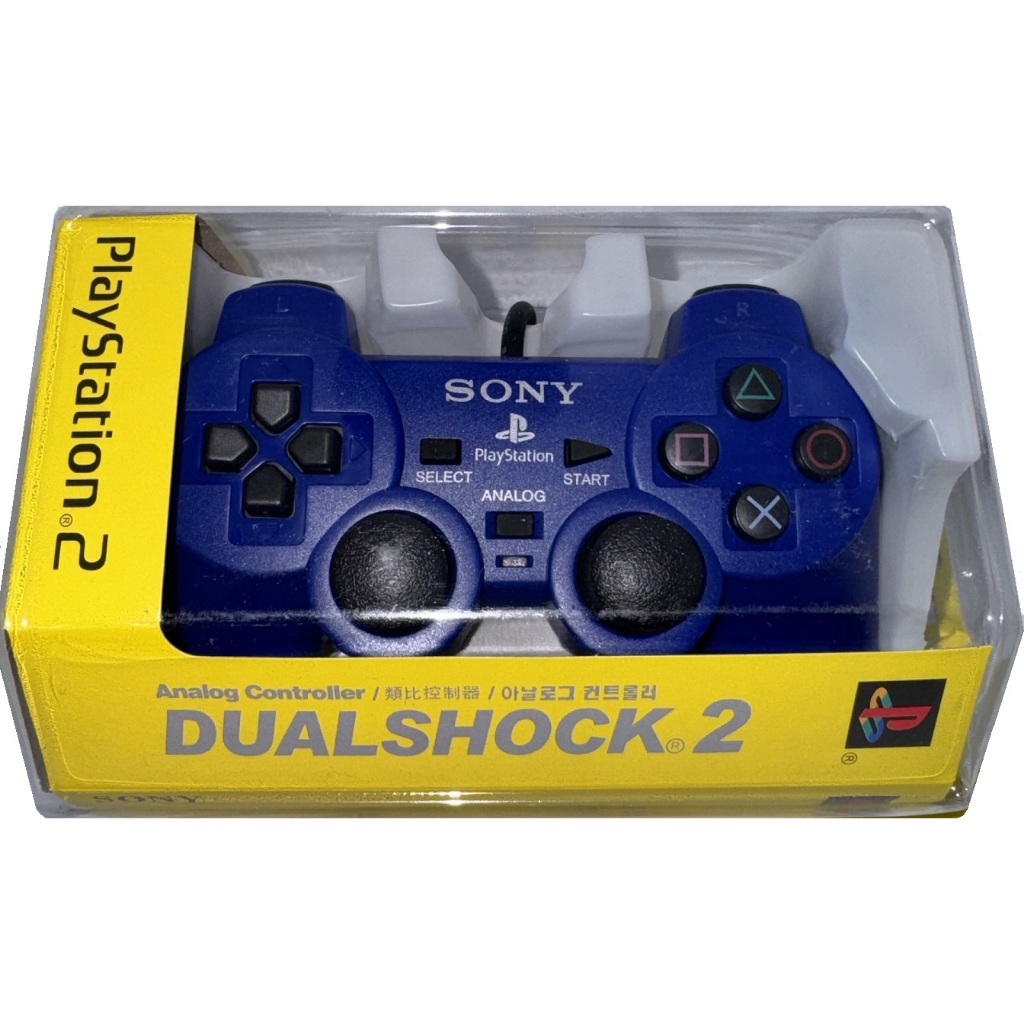 มาใหม่! พร้อมส่ง จอย PS2 **BLUE** จอยเกมPS2 Playstation 2 จอยสติ๊ก จอย ...