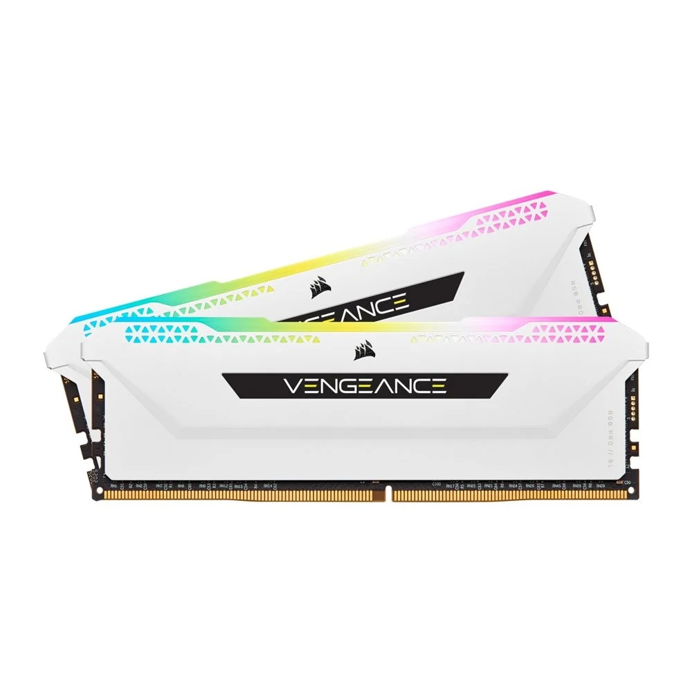 แรม RAM DDR4/3600 CORSAIR VENGEANCE RGB PRO SL 32GB WHITE (16GBx2 ...