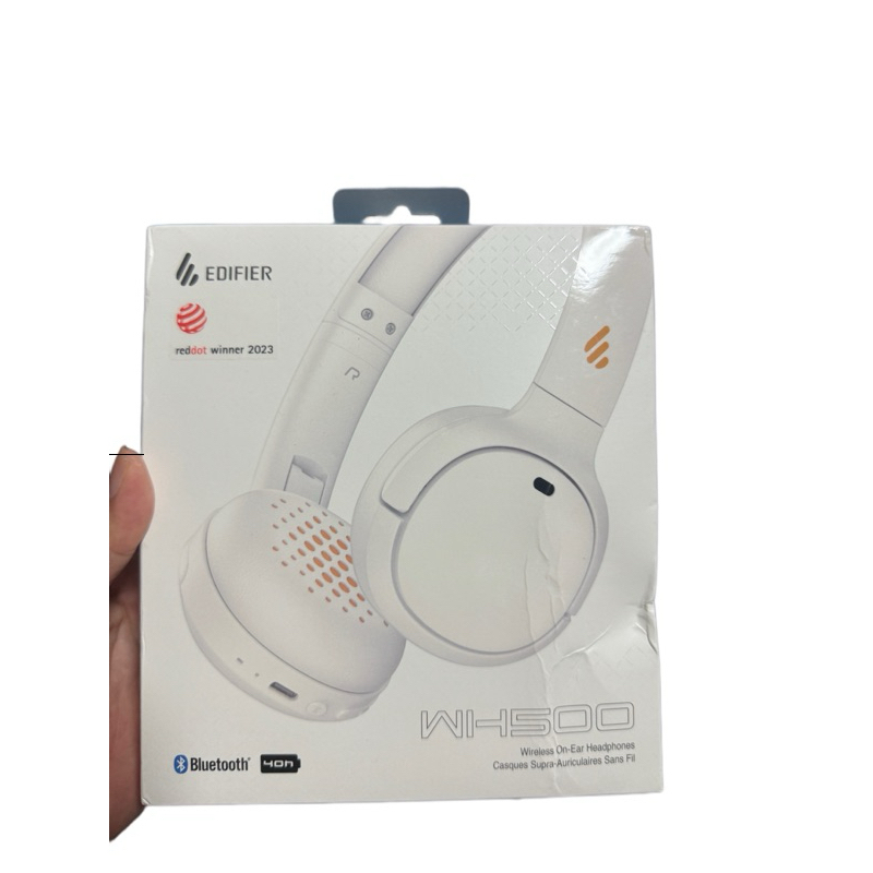 ไม่แท้คืนเงิน หูฟัง Edifier WH500 On-Ear Headphone Bluetooth 5.2 เชื่อมต่อได้2เครื่อง | Shopee ...