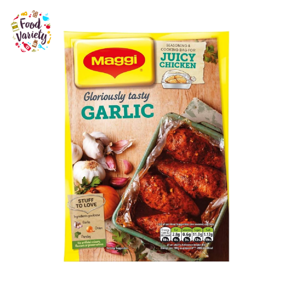Maggi Garlic Recipe Mix 30g แม็กกี้ ผงปรุงรสกระเทียม สูตรมิกซ์ 30 กรัม ...