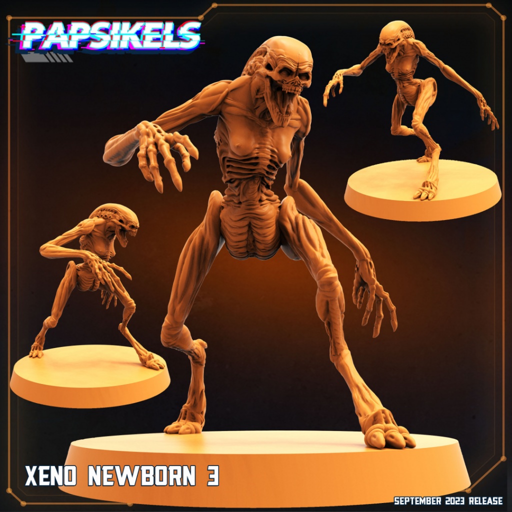 Xeno Newborn [3] - Xeno Wars - Monstrosity Xenomorph / 3D printed ...