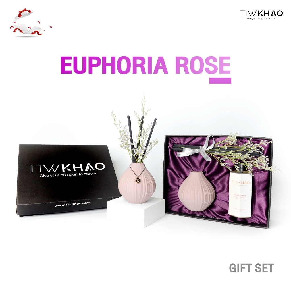 Premium - EUPHORIA ROSE Reed Diffuser ทิวเขาก้านไม้หอมปรับอากาศ กลิ่น ...