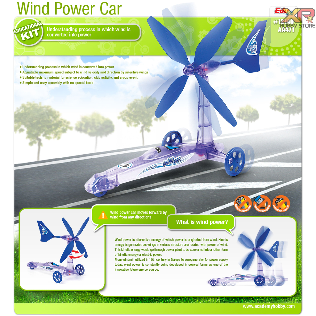 [Academy Model] WIND POWER CAR (AC 18140) | Shopee Thailand