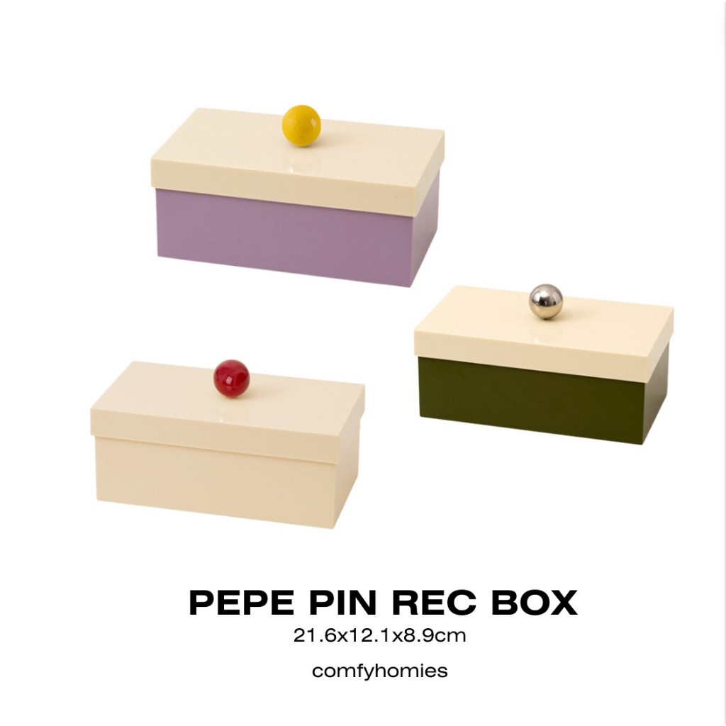 "พร้อมส่ง"กล่องPEPE PIN REC BOX/comfyhomies/ | Shopee Thailand