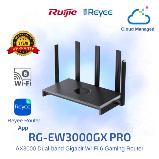RG-EW3000GX PRO Router Gaming ความเร็วระดับ GB แบบ 2 ย่านความถี่ที่ ...