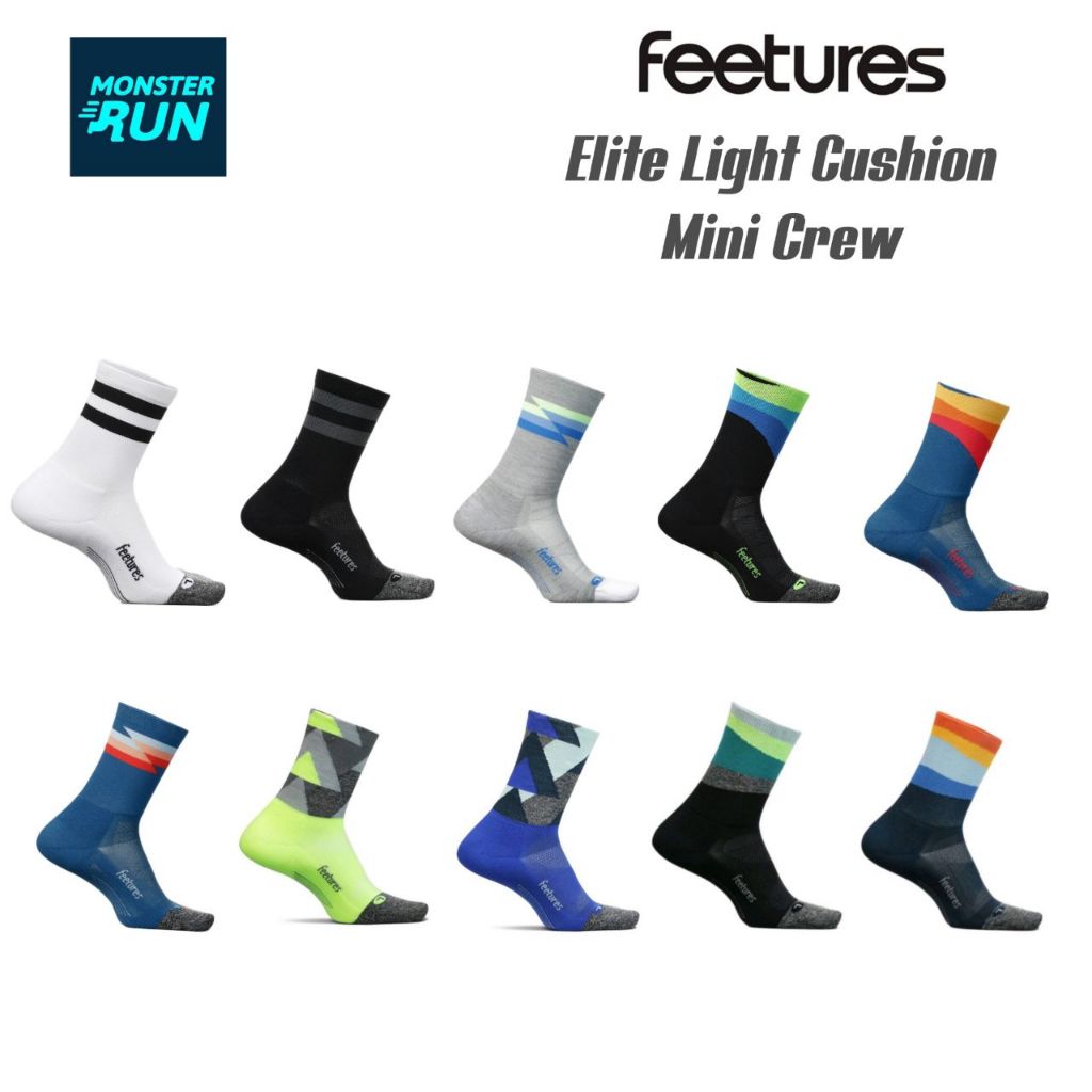 ถุงเท้า Feetures Elite Light Cushion Mini Crew | Shopee Thailand