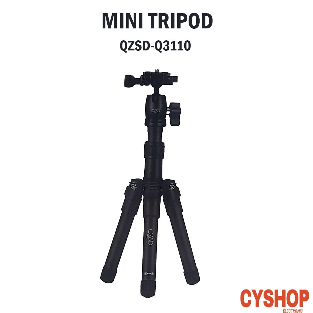 ขาตั้งกล้อง QZSD รุ่น Q3110 MINI TRIPOD ขาตั้งกล้องถ่ายรูปปรับได้360 ํ ...