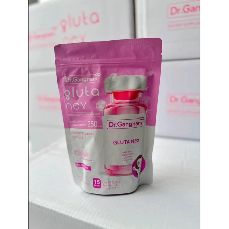 DR.GANGNAM GLUTA NEX 225 g. บรรจุ 15 ซอง/ห่อ กลูต้ากังนัม ช่วยเรื่องผิว ...