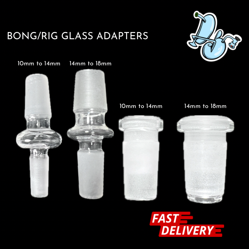 Glass Clear Mini Convert Adapters Collection - 10mm to 14mm & 14mm to ...