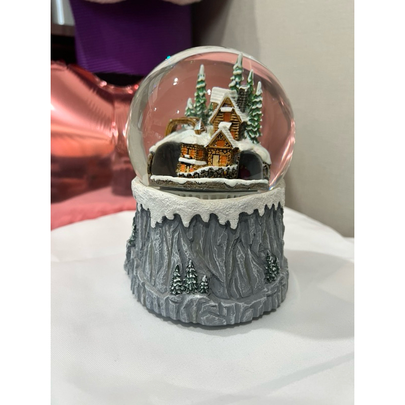 Snowball ลูกแก้วดนตรี มีไฟหลายสี กริตเตอร์ มือสองสภาพดี | Shopee Thailand