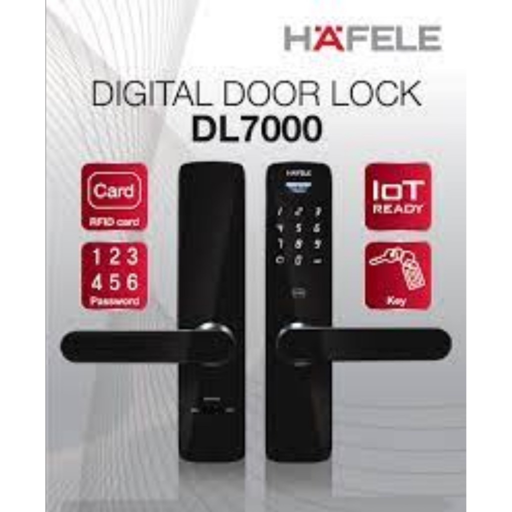 HAFELE DL7000 499.21.217 ชุดล็อคประตูระบบดิจิตอล | Shopee Thailand