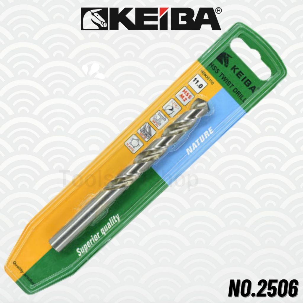 KEIBA ดอกสว่านเจาะเหล็ก HSS สีขาว รุ่นลับปาก Nature ขนาด 3.0 - 13.0 mm. | Shopee Thailand