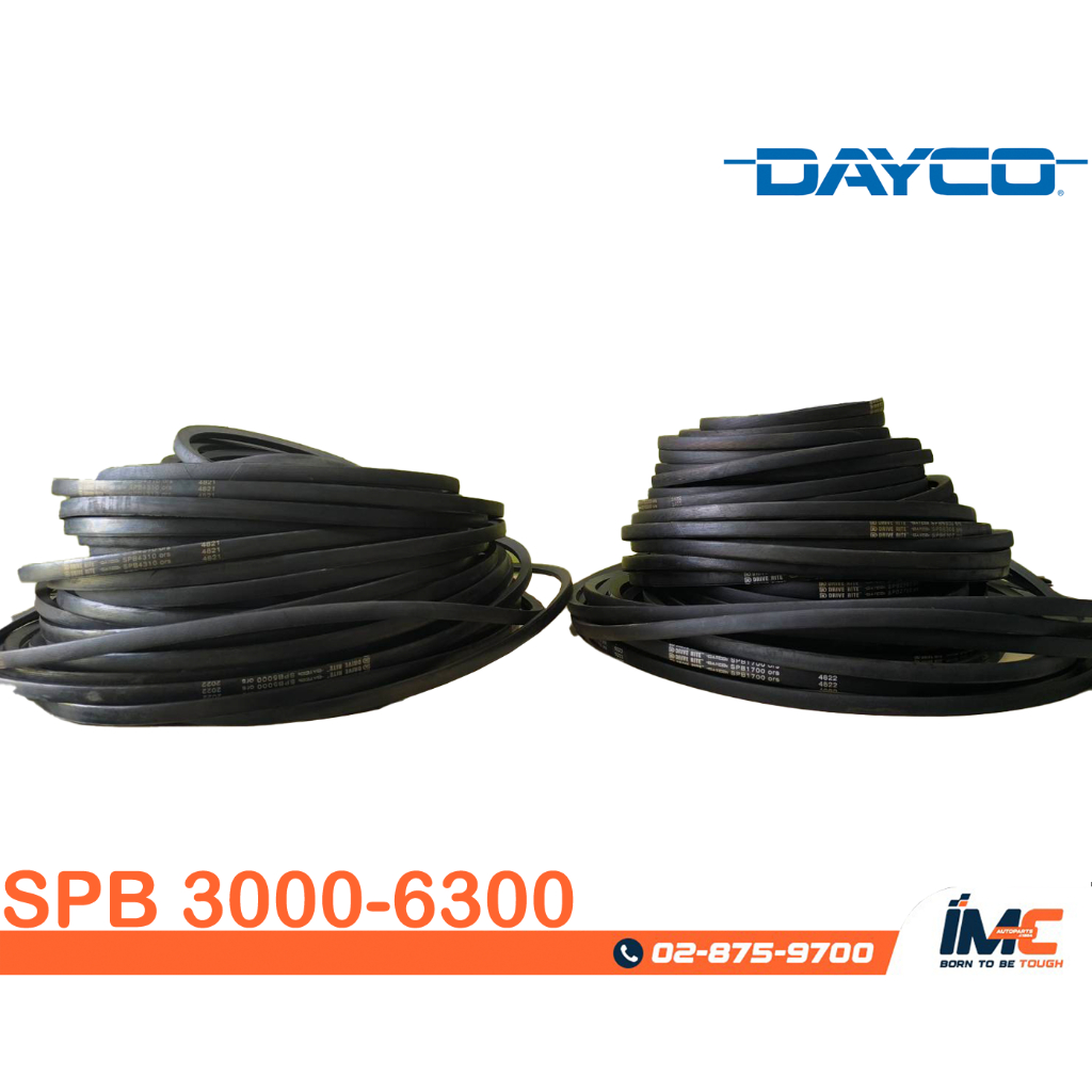 DAYCO SPB 3000-6300 V-Belt หุ้มยางดำคุณภาพสูงจากอเมริกาของแท้คุณภาพสูง ...