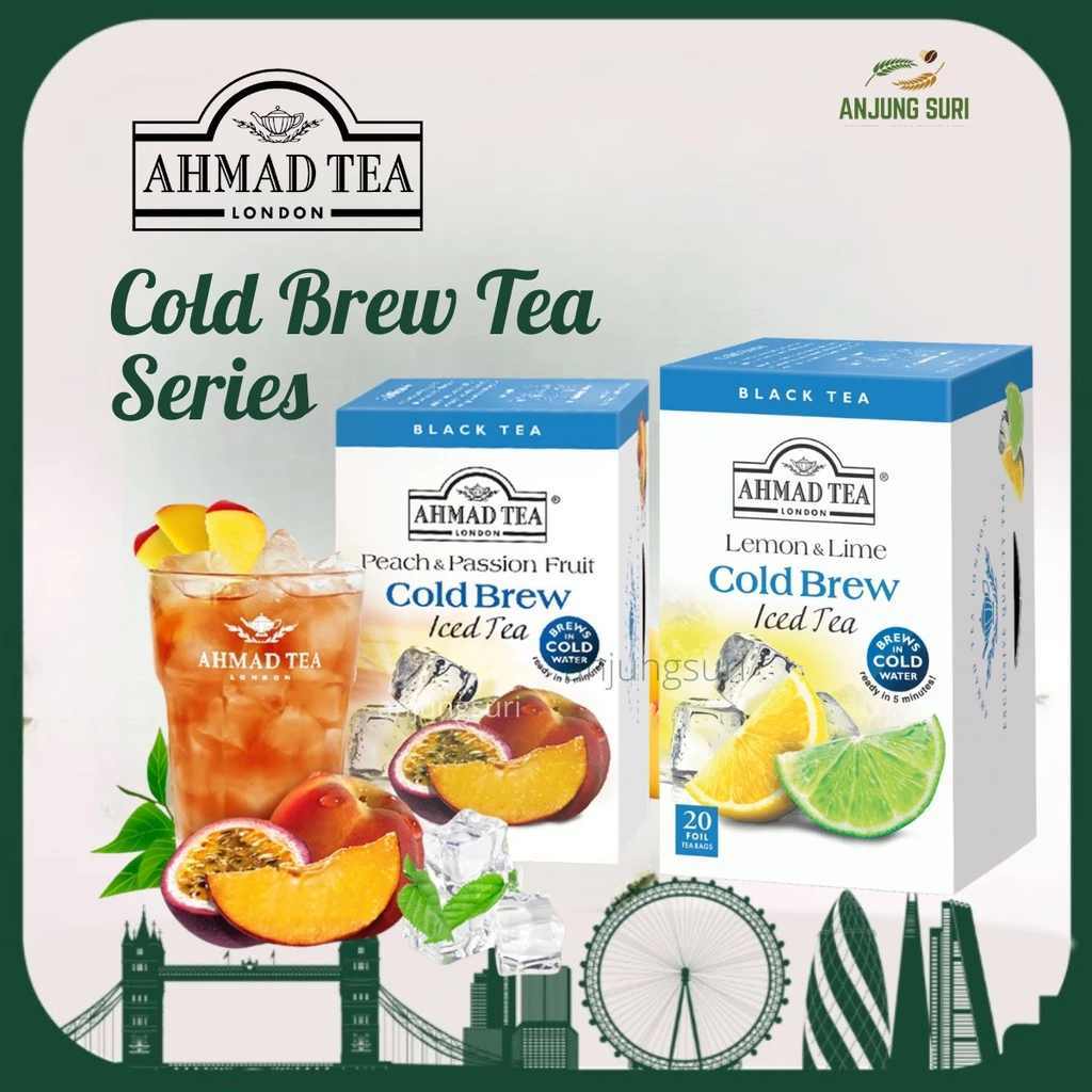 ชาดำ Ahmad Black Tea Cold Brew Iced Tea ขนาด 20 ซอง (ซองกระดาษ ...