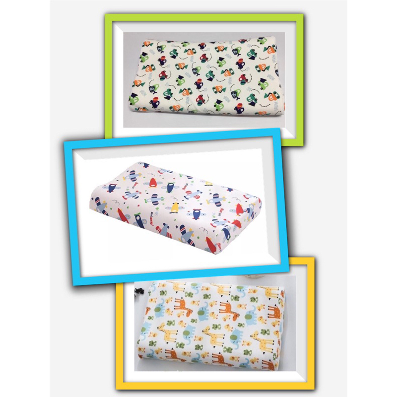 หมอนเด็ก เมมโมรี่โฟม (ปลอกถอดซักได้) Baby Memory Foam Pillow หมอน หมอน ...