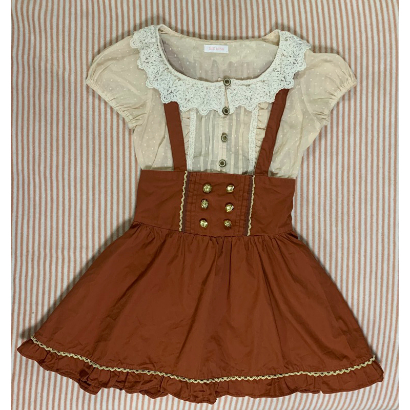 ชุดญี่ปุ่น เสื้อ LIZ LISA/ เอี๊ยม a.r.w/ เสื้อ May Pretty/ กระโปรง ...