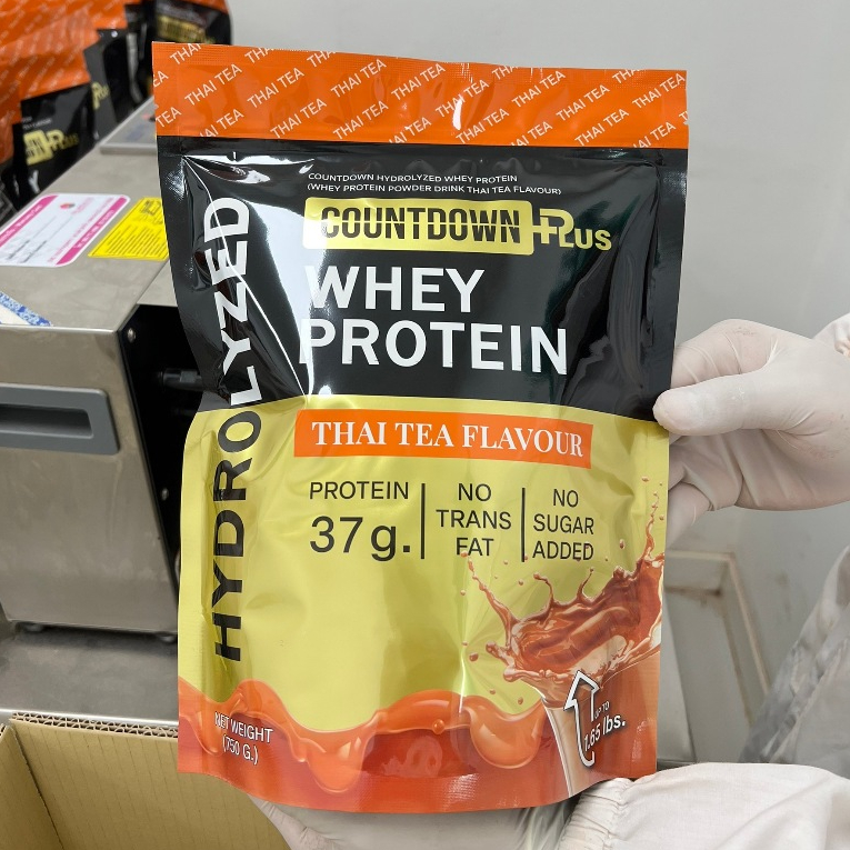 COUNTDOWN PLUS WHEY PROTEIN HYDROLYZED THAI TEA เคาท์ดาวน์ เวย์โปรตีน ...
