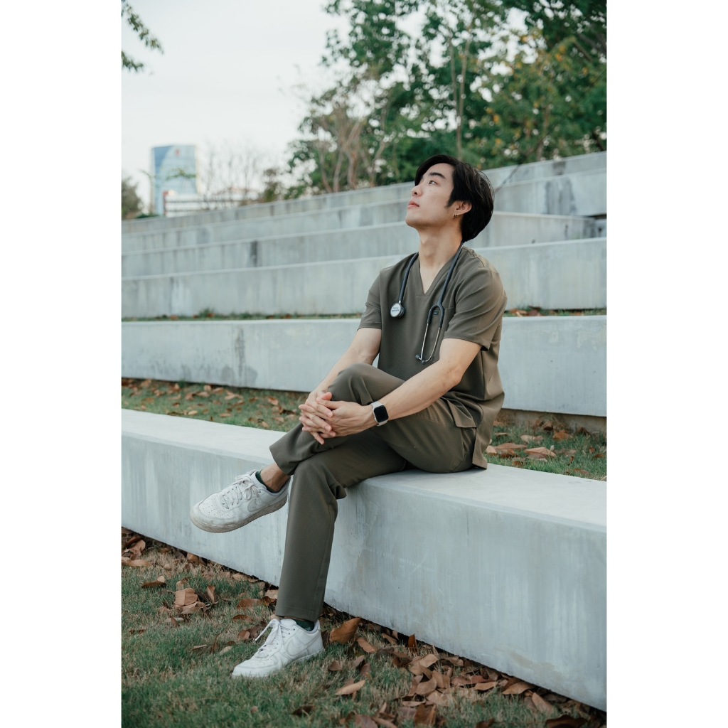 REKA SCRUBS - สี Heartwood - MOTIF (ชุดสครับแพทย์ พยาบาล พร้อมปักชื่อ ...