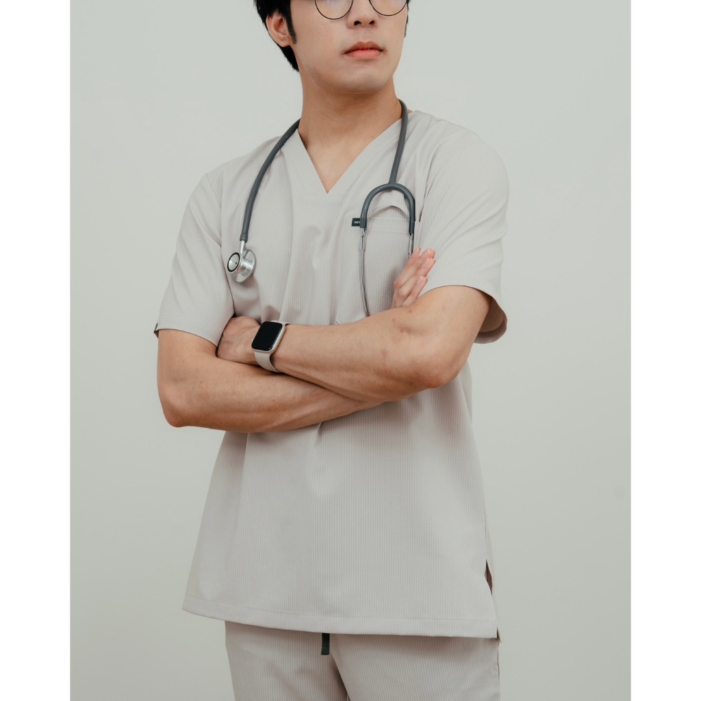 REKA SCRUBS - สี Sapwood - MOTIF (ชุดสครับแพทย์ พยาบาล พร้อมปักชื่อ ...