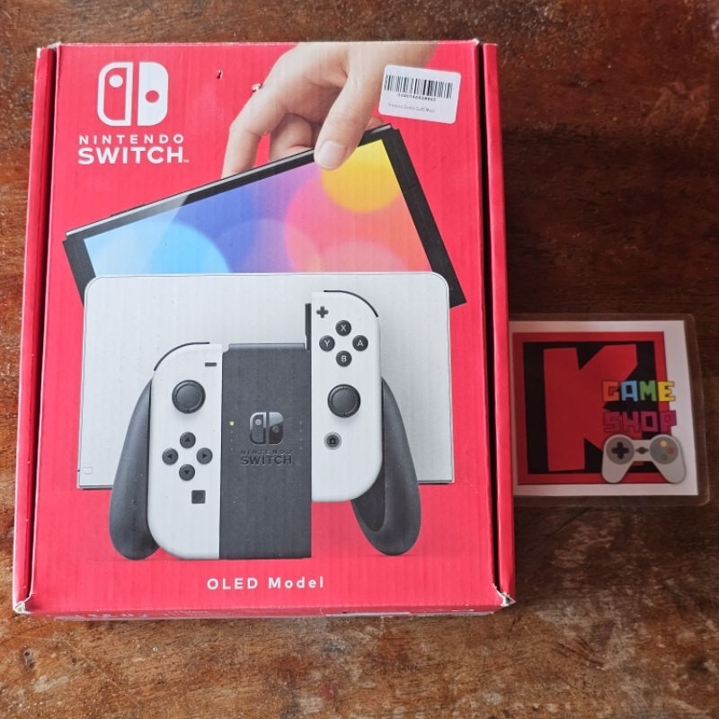 (CFW Atmosphere) Nintendo Switch Oled กล่องแดง White สีขาว มือสอง(USED ...