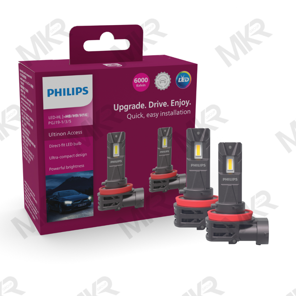 PHILIPS หลอดไฟหน้ารถ LED Philips ULTINON ACCESS 6000K สินค้าใหม่ปี 2024 ...