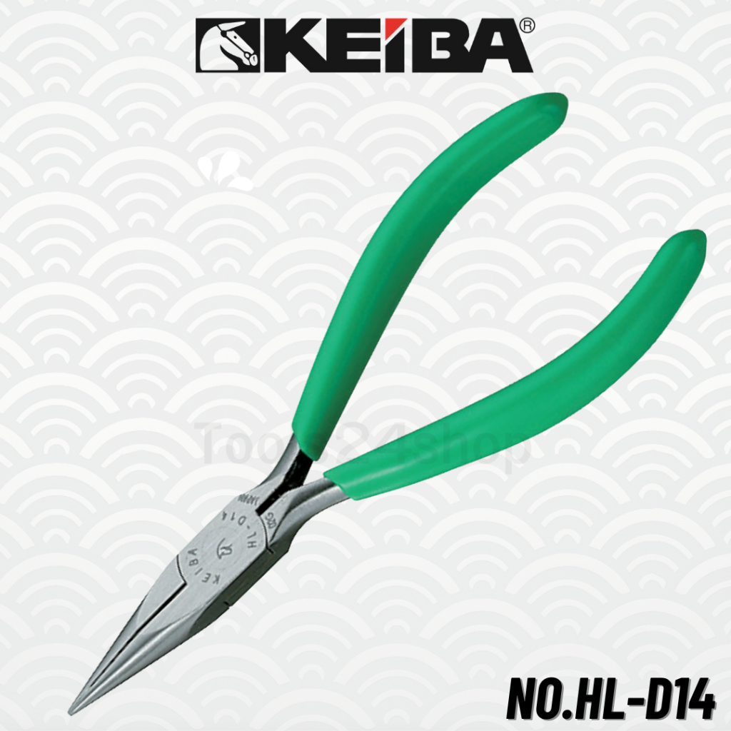 KEIBA คีมปากแหลม ปลายปากเรียบ ป้องกันรอยขีดข่วนขณะจับชิ้นงาน ยาว120mm HL-D14 From JAPAN แท้ ...